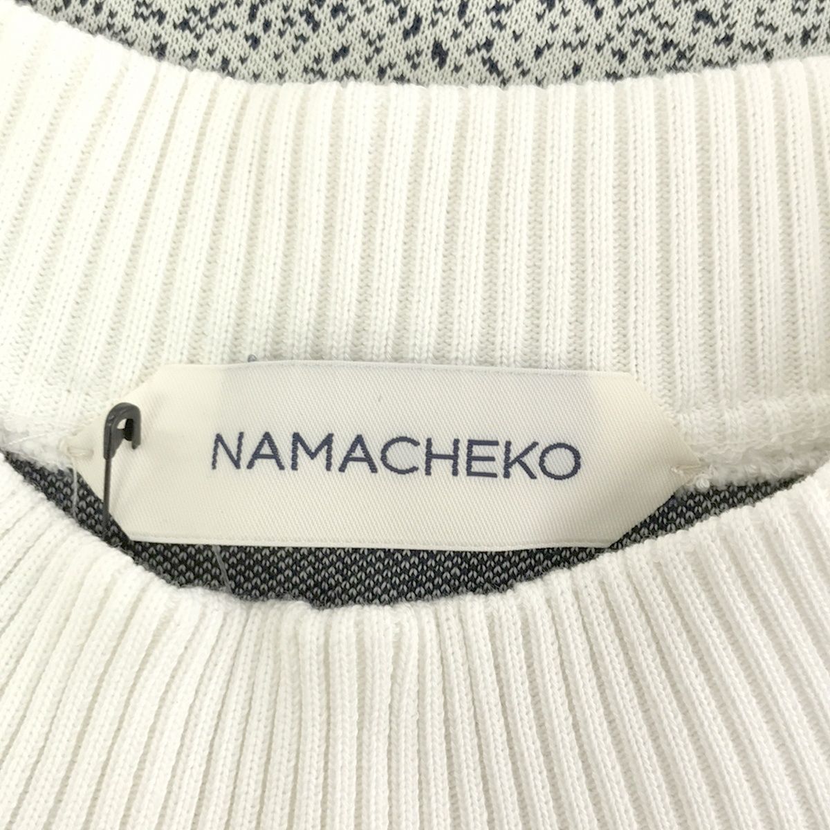 NAMACHEKO ナマチェコ 20SS OONGA SHIRT デザインニットトップス NAMACHEKO ナマチェコ 20SS OONGA SHIRT デザインニットトップス