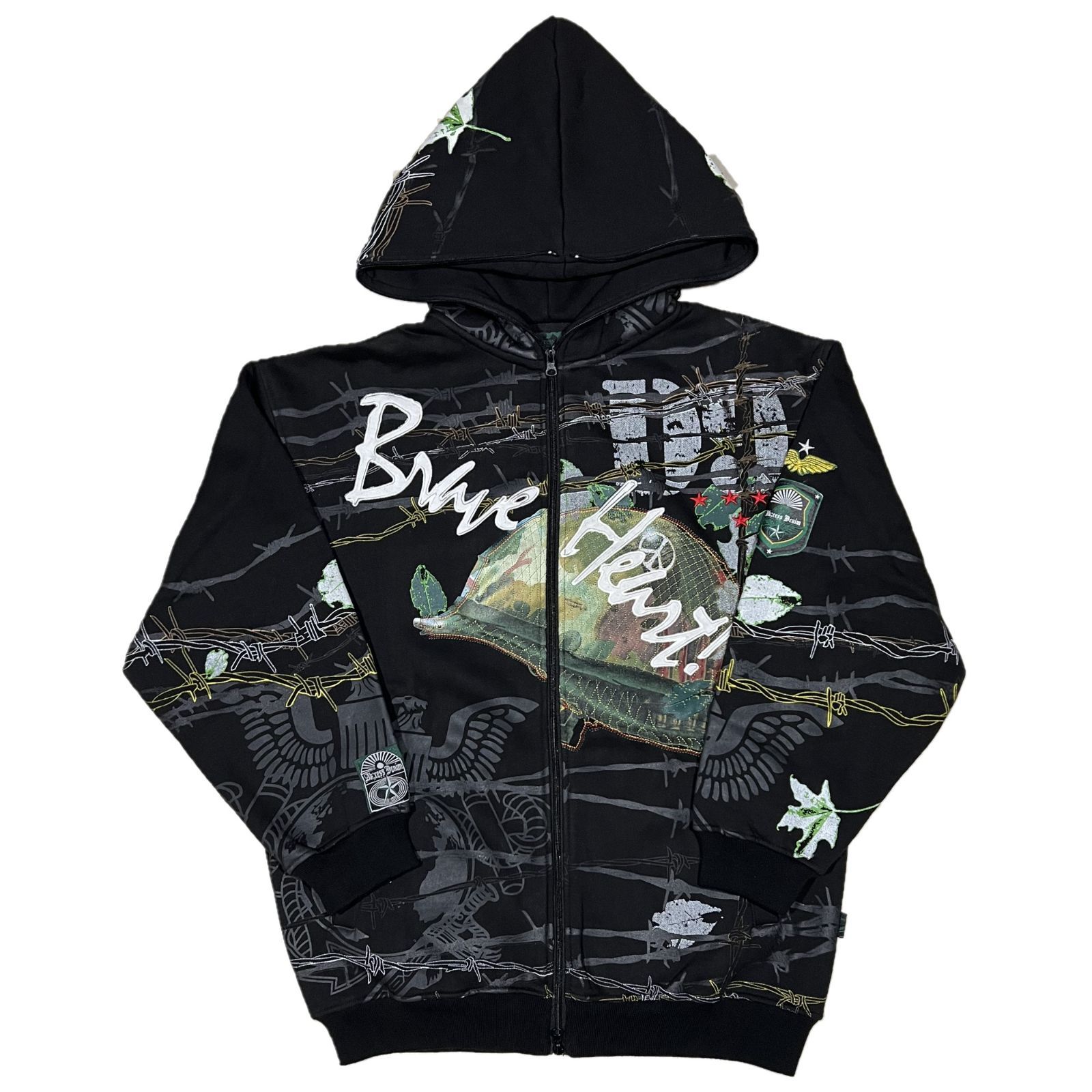 AKCESS アクセス フルフェイスジップ 総柄 ジップアップ パーカー - Enough Fashion - メルカリ