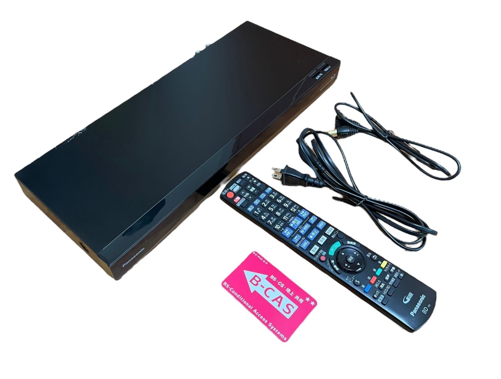 中古】パナソニック 500GB 2チューナー ブルーレイレコーダー 4Kアップ