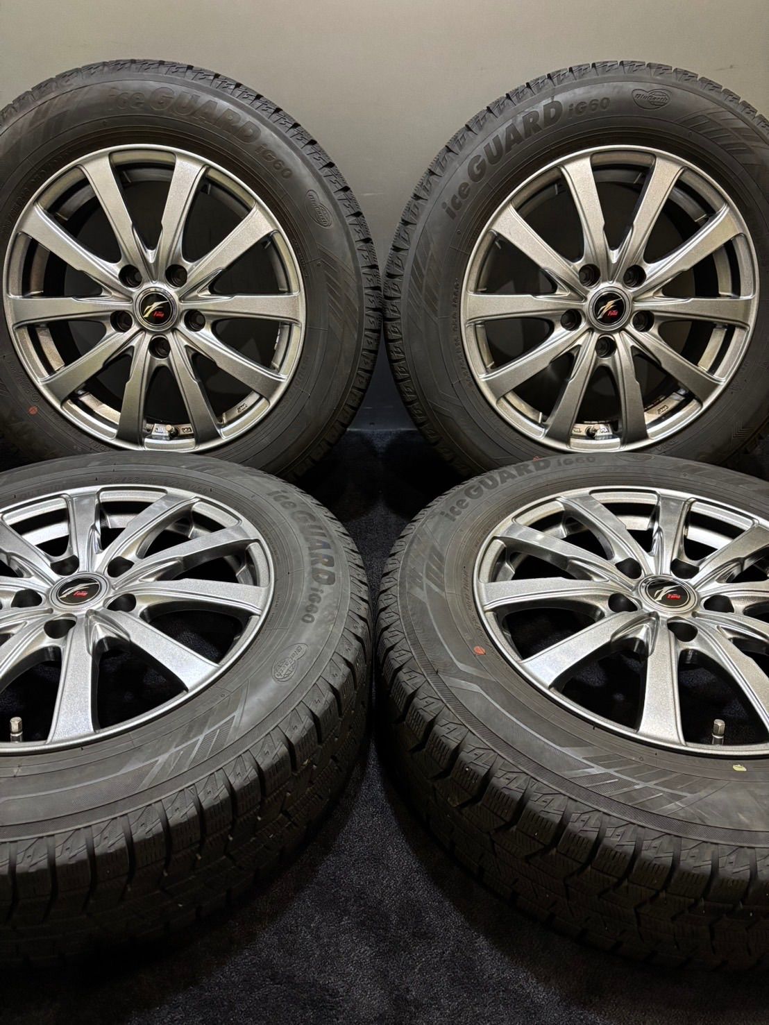 ★205/65R16 YOKOHAMA/ice GUARD iG60 21年製 Fang 16インチ 6.5J +47 114.3 5H スタッドレス 4本 ヤリスクロス エスティマ (南7 ...