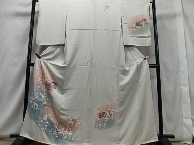 平和屋着物□訪問着 文箱花文 暈し染め 金銀彩 正絹