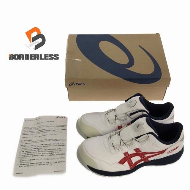☆未使用品☆asics アシックス 安全靴 WINJOB CP306 BOA 1273A029-100 26.5cm WHITE/CLASSIC RED プロスニーカー 96375 - メルカリ