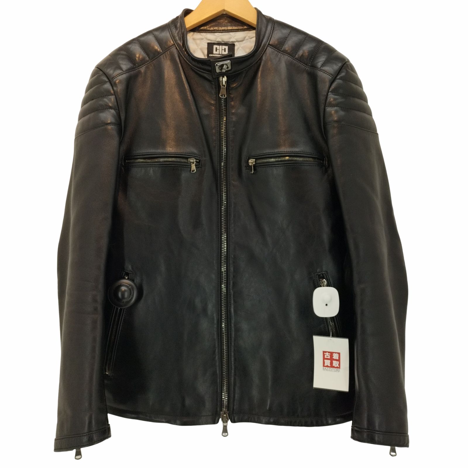 ユーズドフルギ USED古着 カウレザーシングルライダース メンズ JPN：L