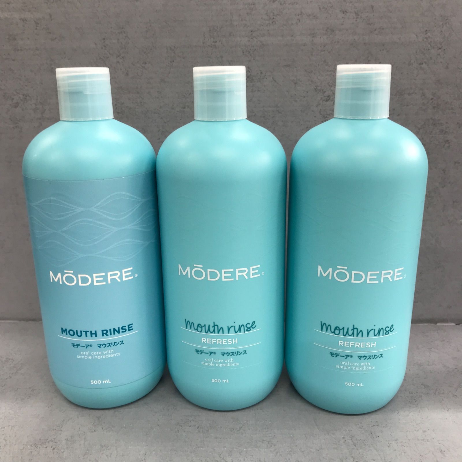 T1023 MODERE モデーア マウスリンス 500ml 3点セット 使用期限2025.07 - メルカリ