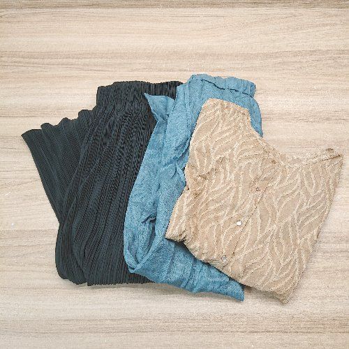 classicalelf まとめ売り3点セット サイズM-L シアー素材 ウエストゴム スカート パンツ ブラウス レディース 》 E 1310130038989 - メルカリ