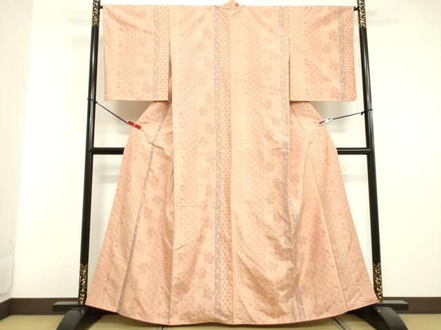 平和屋本店□希少 日本工芸会正会員 小林敬子作 銀座もとじ 紬