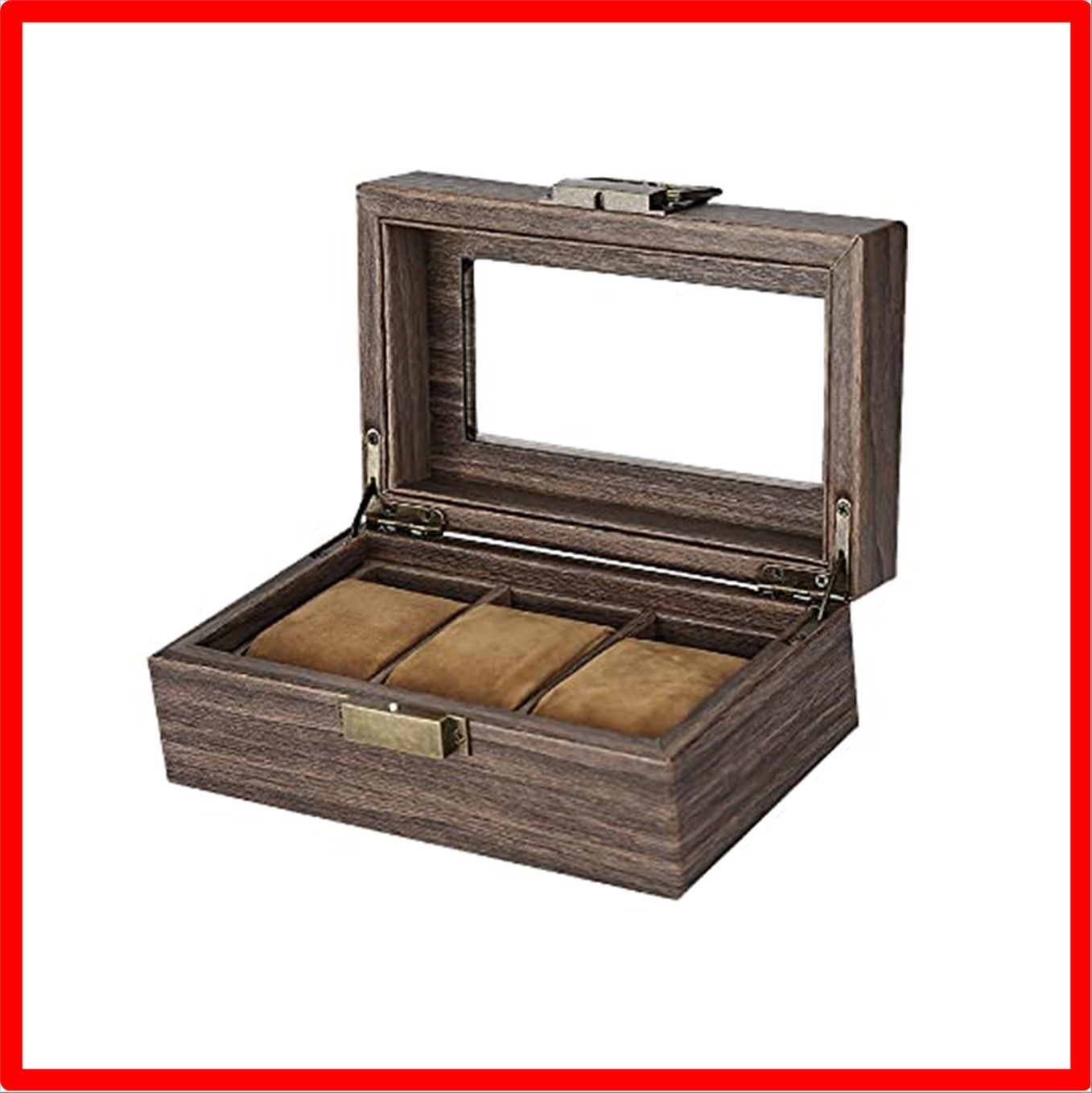 【送料無料】B：1段式・3本（木目PU） Anyasun 腕時計ケース 3本 腕時計収納ボックス 高級 時計 コレクションケース 男女兼用 ...