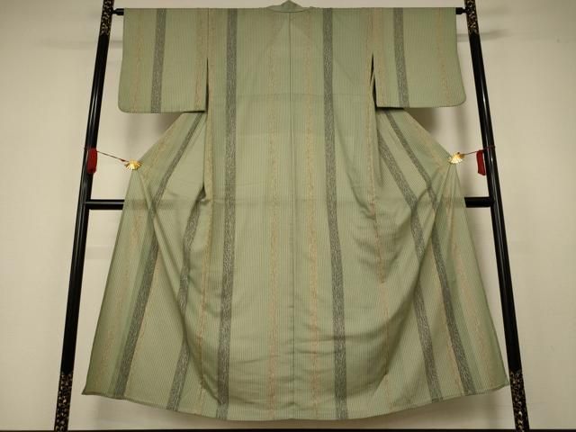 平和屋着物＊夏物 小紋 絽 芝文 洗える着物 未使用 DAAW0208op