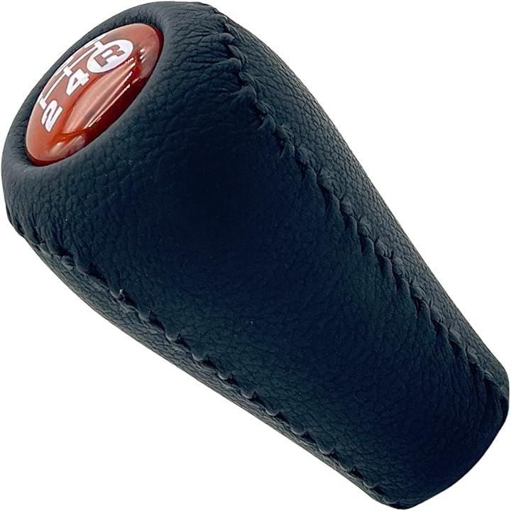 shymie 互換品 シフトノブ mt レザー 5速 汎用 ハチロク AE86 ランクル 70 プラド ハイラックス GX71 GX81 対応 合皮(ブラックxレッド) - メルカリ