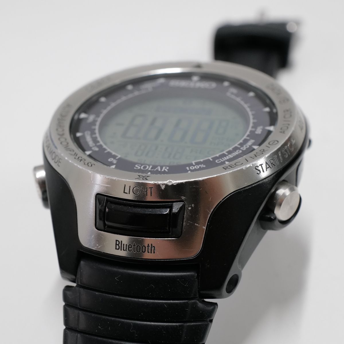 SEIKO プロスペックス アルピニスト SBEL001 腕時計 USED品 登山用ソーラーウォッチ 高度 気圧 温度 方位計測 S830-00A0 完動品 中古 X5466 - メルカリ
