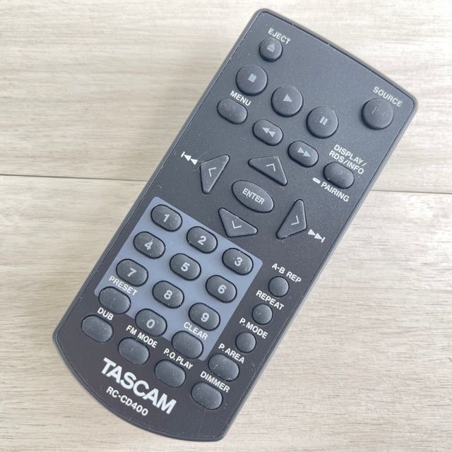 TASCAM タスカム CD-400U用リモコン RC-CD400 動作保証