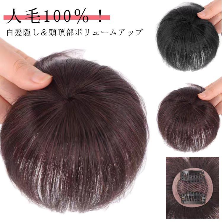 人毛100% 部分ウィッグ 頭頂部 ウィッグ ヘアピース 自然 人毛100% 部分ウィッグ 頭頂部 ウィッグ ヘアピース 自然