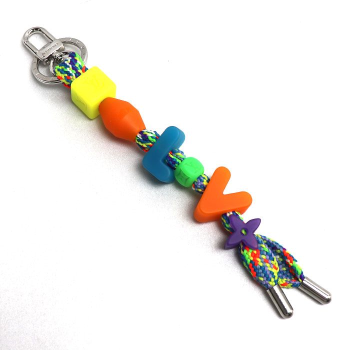 LOUIS VUITTON ルイ・ヴィトン ポルト クレ・LV プレイ キーホルダー マルチカラー MP3450 DI4262 バッグチャーム ...