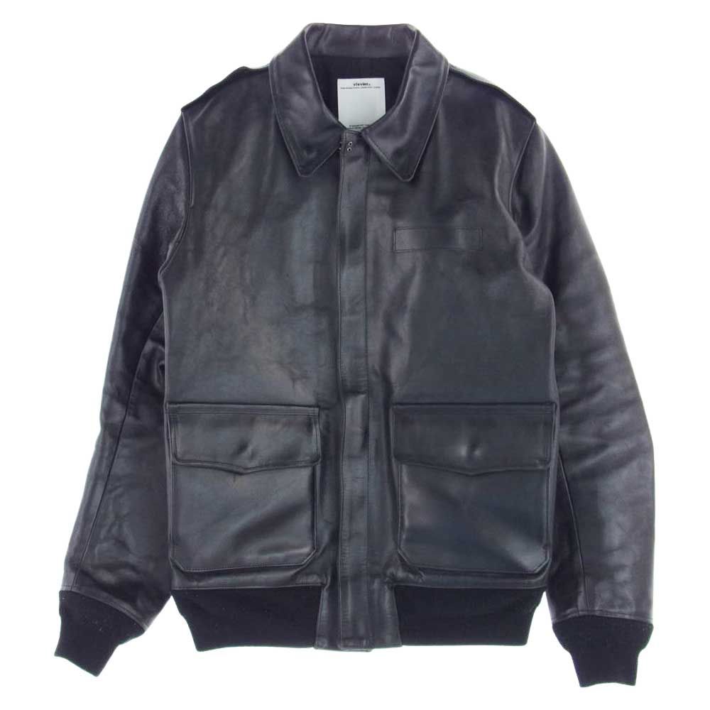 VISVIM ビズビム レザージャケット 10AW VS0001561 ELMENDORF JACKET HORSE HIDE ホースハイド レザー ジャケット ブラック系 M【中古】 - メルカリ