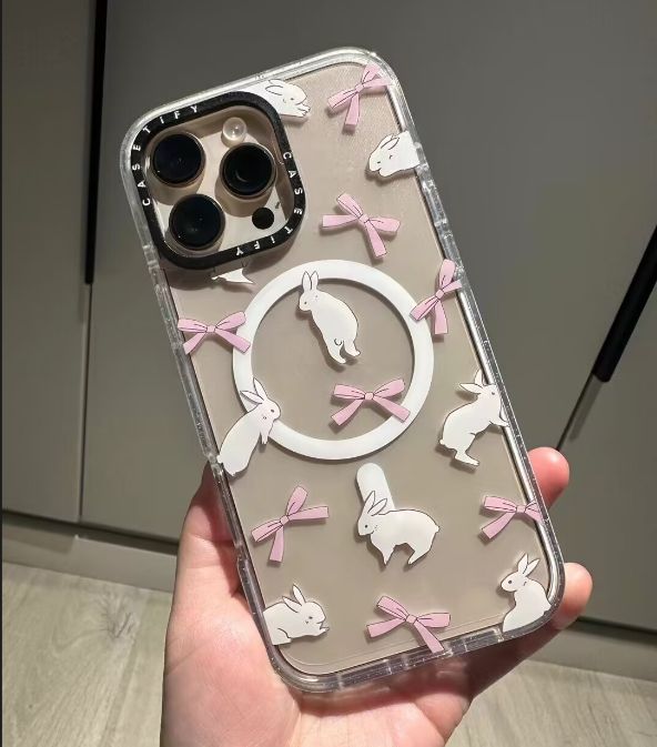 Rabbit Ribbon Casetify スマホケース iPhone16ProMax MagSafe対応 iphone15proケース 多 ...