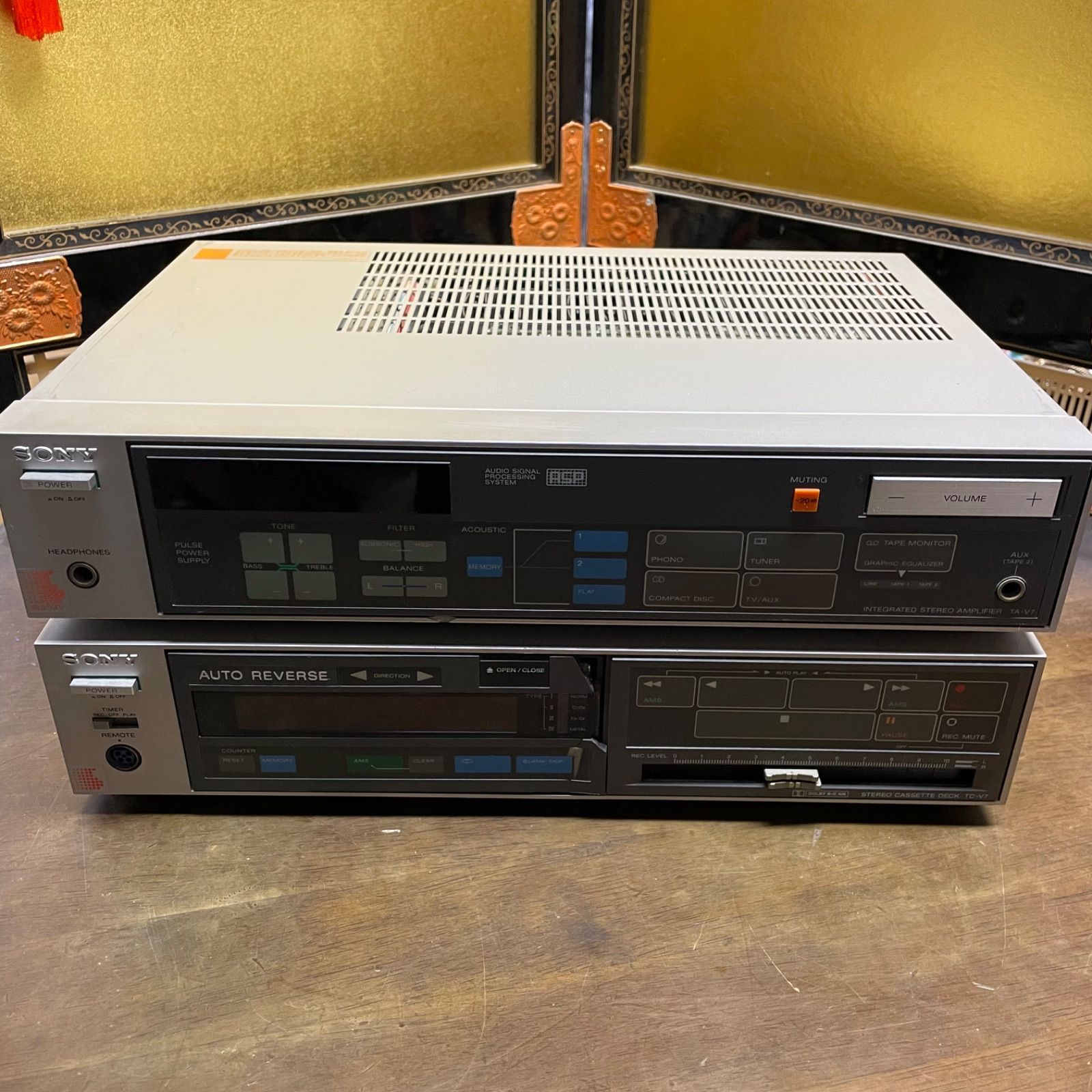 SONY TC-V7+TA-V7 2台まとめ - メルカリ