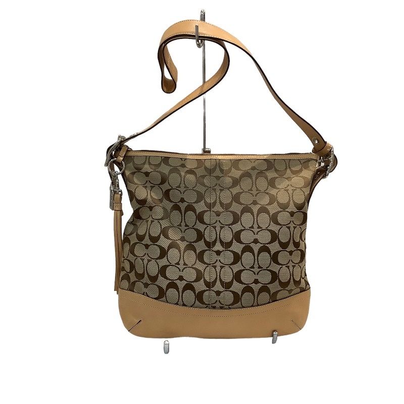 コーチ（COACH）9349 シグネチャー ショルダーバッグ コーチの定番ショルダーバッグ フリンジチェーム 斜めかけショルダー ベージュ× ...