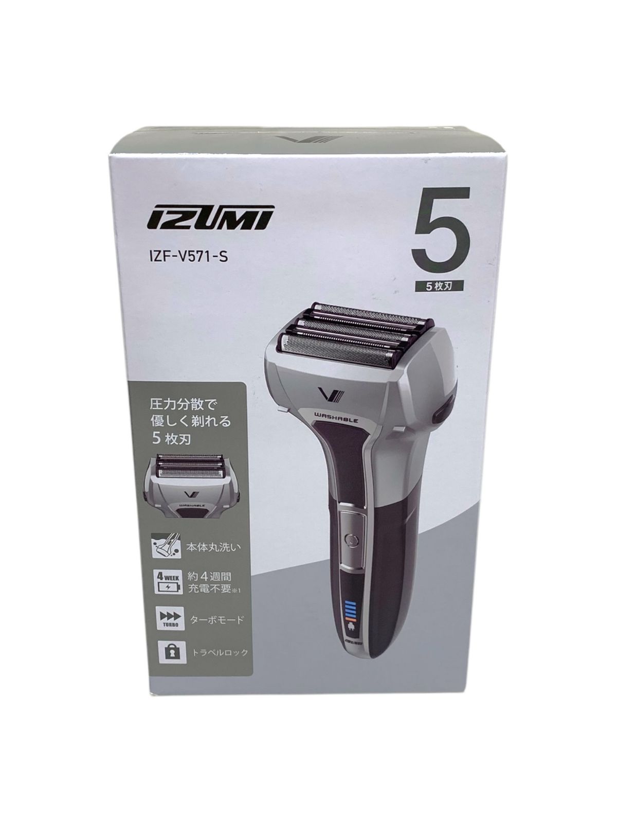 IZUMI (イズミ) 電動シェーバー IZF-V571-S シルバー 家電/091 - メルカリ