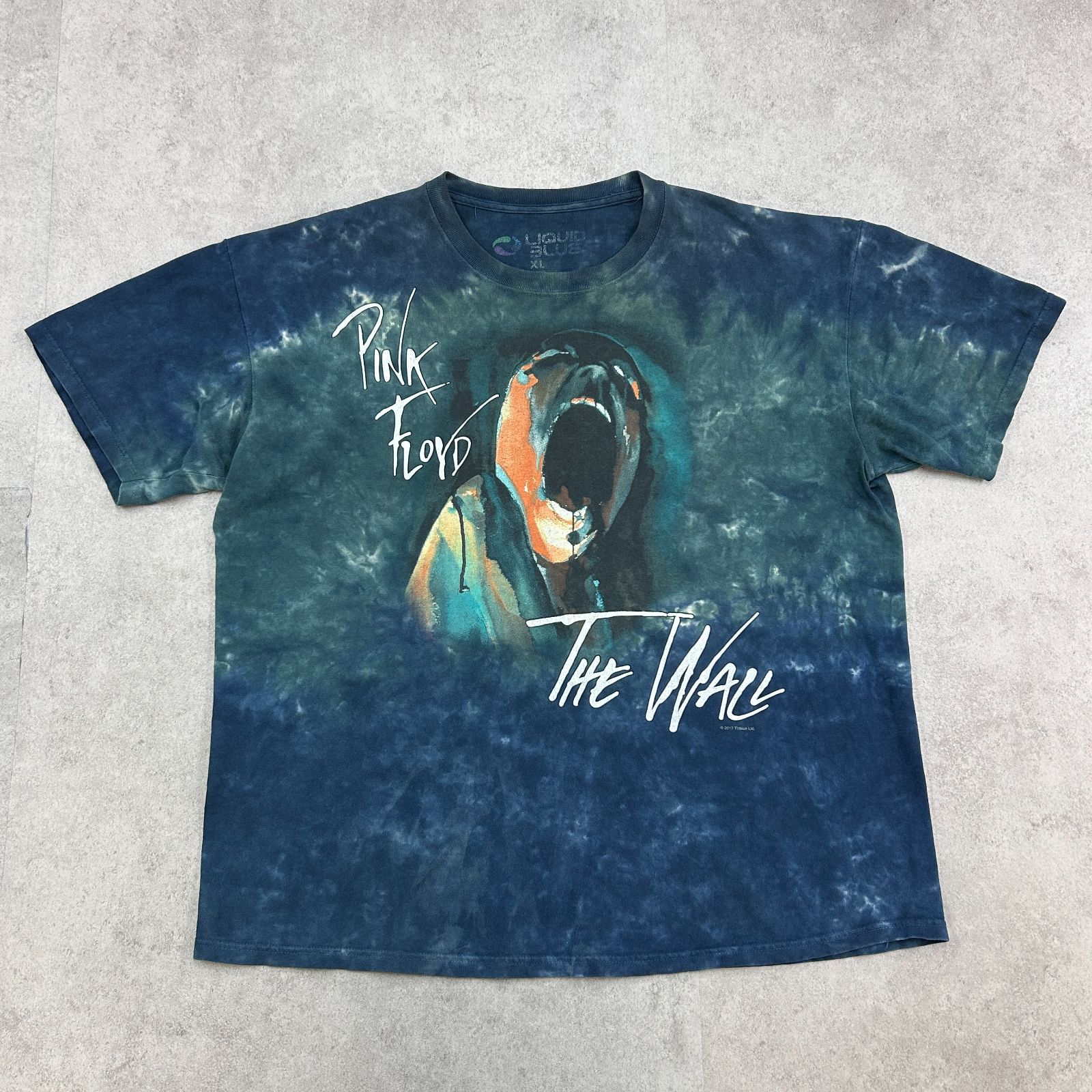 PINK FLOID ピンク・フロイド THE WALL タイダイ オフィシャル 公式 ボックスシルエット トップス 半袖 Tシャツ 古着 ...