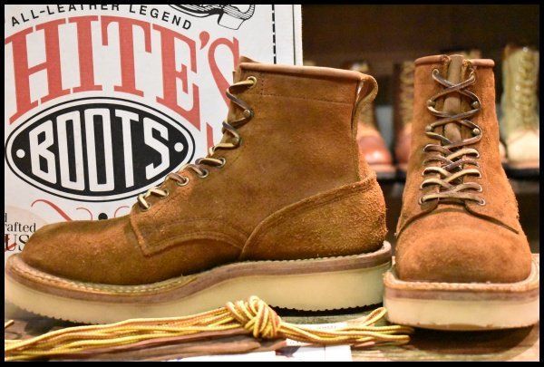 【9E 箱付 良品】WHITE’S ホワイツ ノースウエストLTT 350BNWCRO ディストレスドラフアウト 茶 編み上げ レースアップ ...