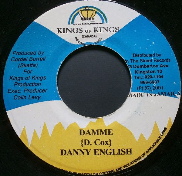 ジャマイカ7” Danny English / Bascom X Damme / Rightousness NONE Kings of ...
