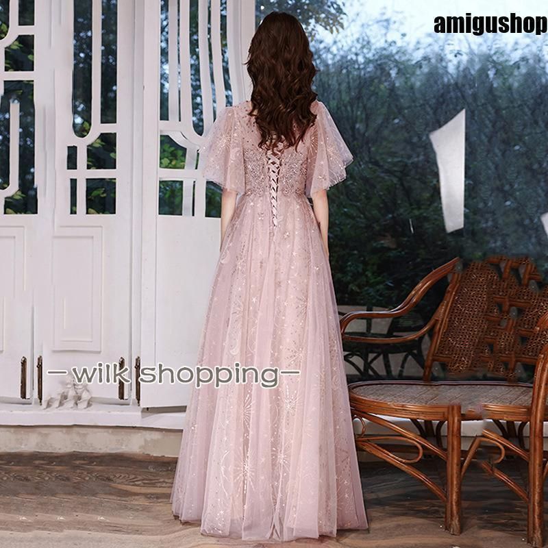 パーティードレス レディース ロングワンピース 演奏会用 結婚式