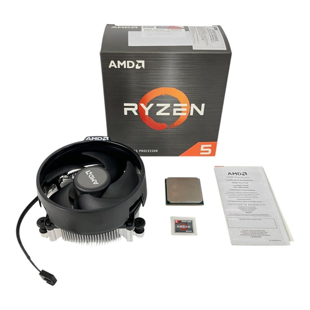 AMD Ryzen 5 5600X with Wraith Stealth cooler 3.7GHz 6コア / 12スレッド 35MB ...
