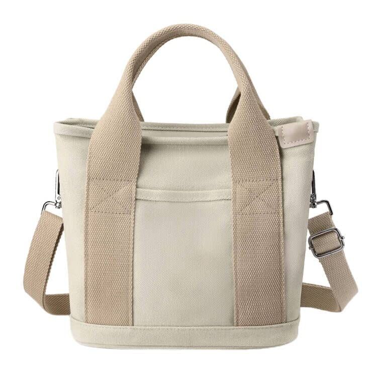 ハンドバッグシンプル無地軽量お散歩お買い物旅行通勤メンズレディース 小さめ ミニトート トートバッグレディースキャンバスショルダーバッグ斜めがけ2way仕切り [Sitengle] - メルカリ