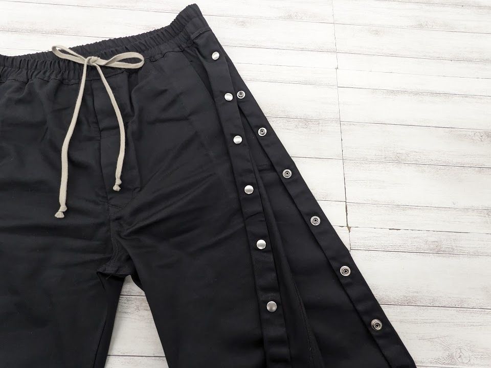 22SS RICK OWENS DRK SHDW PUSHER PANT サイド ボタン 22SS RICK OWENS DRK SHDW PUSHER PANT サイド ボタン