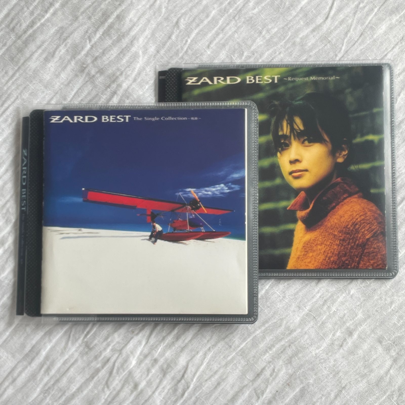 ZARD｜ベスト アルバム2点セット ♪（中古CD：ソフトケース入り）｜「ZARD BEST The Single Collection～軌跡」「ZARD BEST Request ...