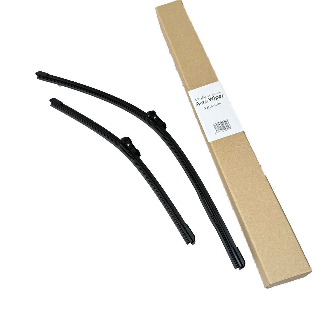 VW ゴルフ7(GOLFⅦ) ゴルフ8(ゴルフⅧ） ゴルフR (5G1) e-ゴルフ(BE2) 用 エアロワイパー ブレード 左右2本セット ...