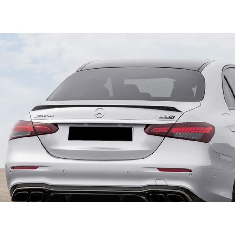 スポーティ全開♪ ベンツ カーボン ルック トランク リア スポイラー W213 E200 E220d E250 E350e E400 E450 E43 E53 E63 Eクラス セダン ...