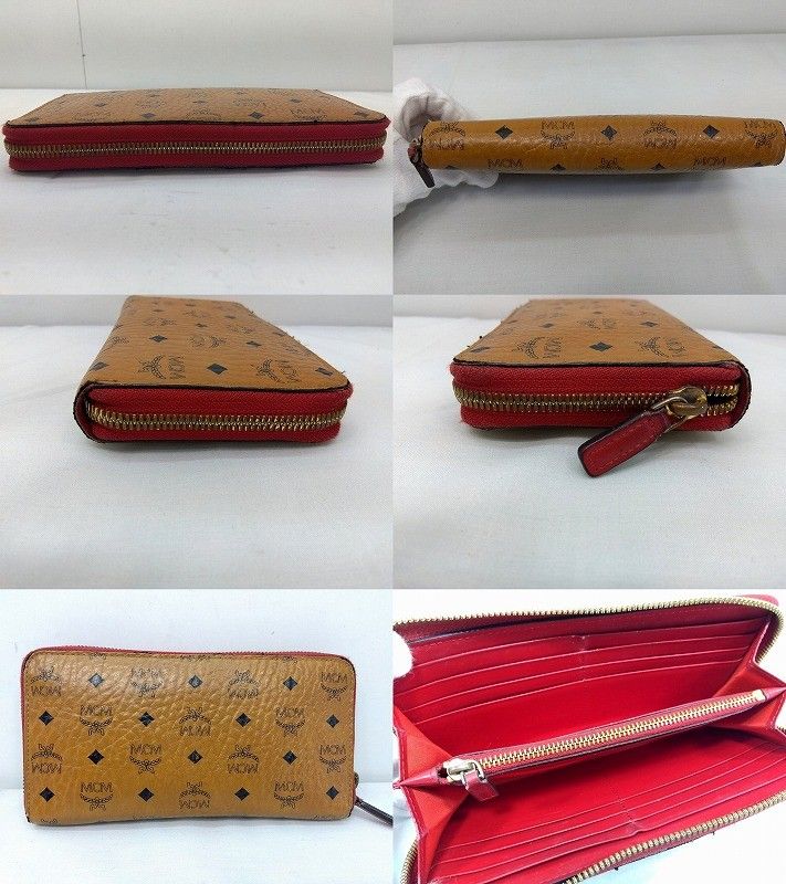s25g-668k【中古】MCM エムシーエム ラウンドファスナー 長財布 s25g-668k【中古】MCM エムシーエム ラウンドファスナー 長財布