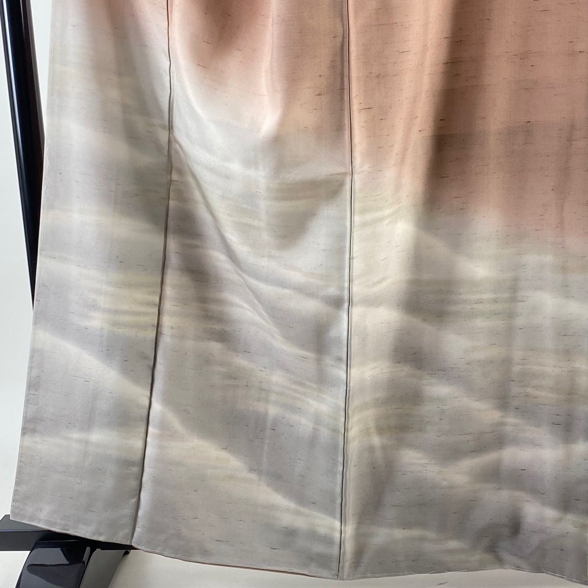 平和屋着物○上質な紬 菱繋ぎ 藍絣 正絹 逸品 AABA6662ck