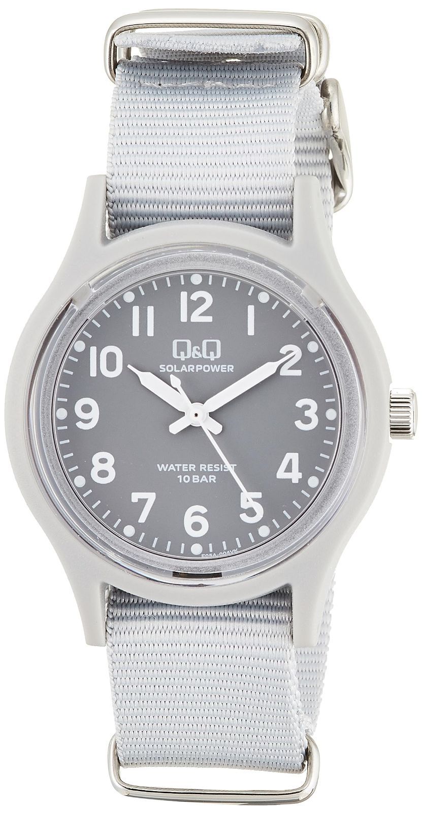 【人気商品】腕時計 キューアンドキュー アナログ ソーラー [シチズンQ&Q] 10気圧防水 ナイロンベルト E05A-004VK レディース グレー - メルカリ