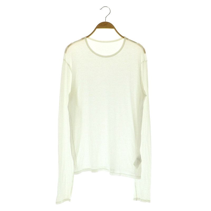 フレームワーク Framework 21AW コットンフライスクルーネックT カットソー 長袖 シアー ホワイト /MY OS - メルカリ