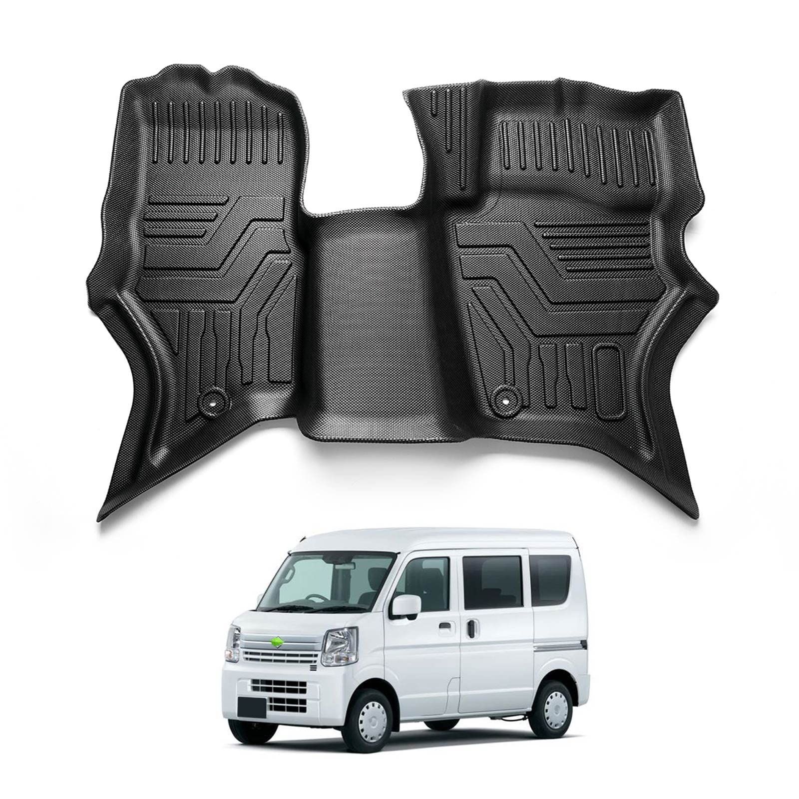 新品 CARVANTA スズキ エブリイバン DA17V フロアマット DA17V カーマット TPE材質 立体成型 車用 3Dフロアマット ...