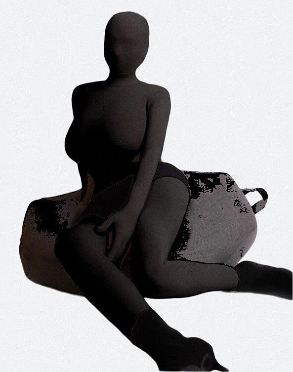 全身タイツ ラテックス 黒 女性用 Mサイズ ゼンタイ コスプレ ZENTAI