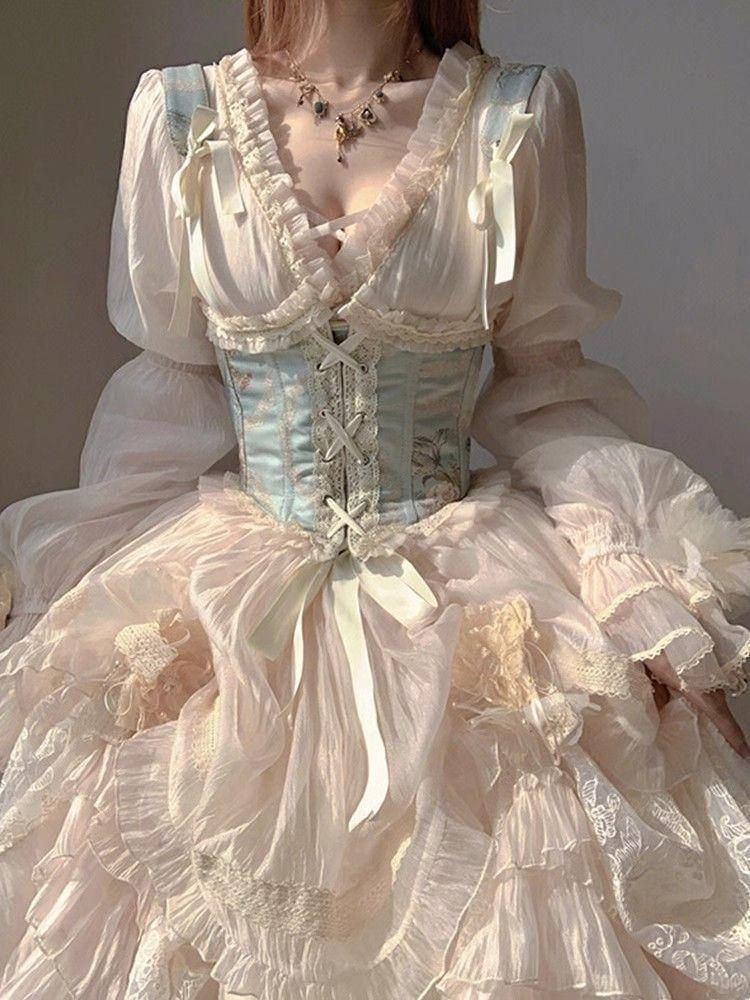 LT-85 豪華姫系 lolita 可愛 レトロ風 オリジナル 洋服 ロリータ