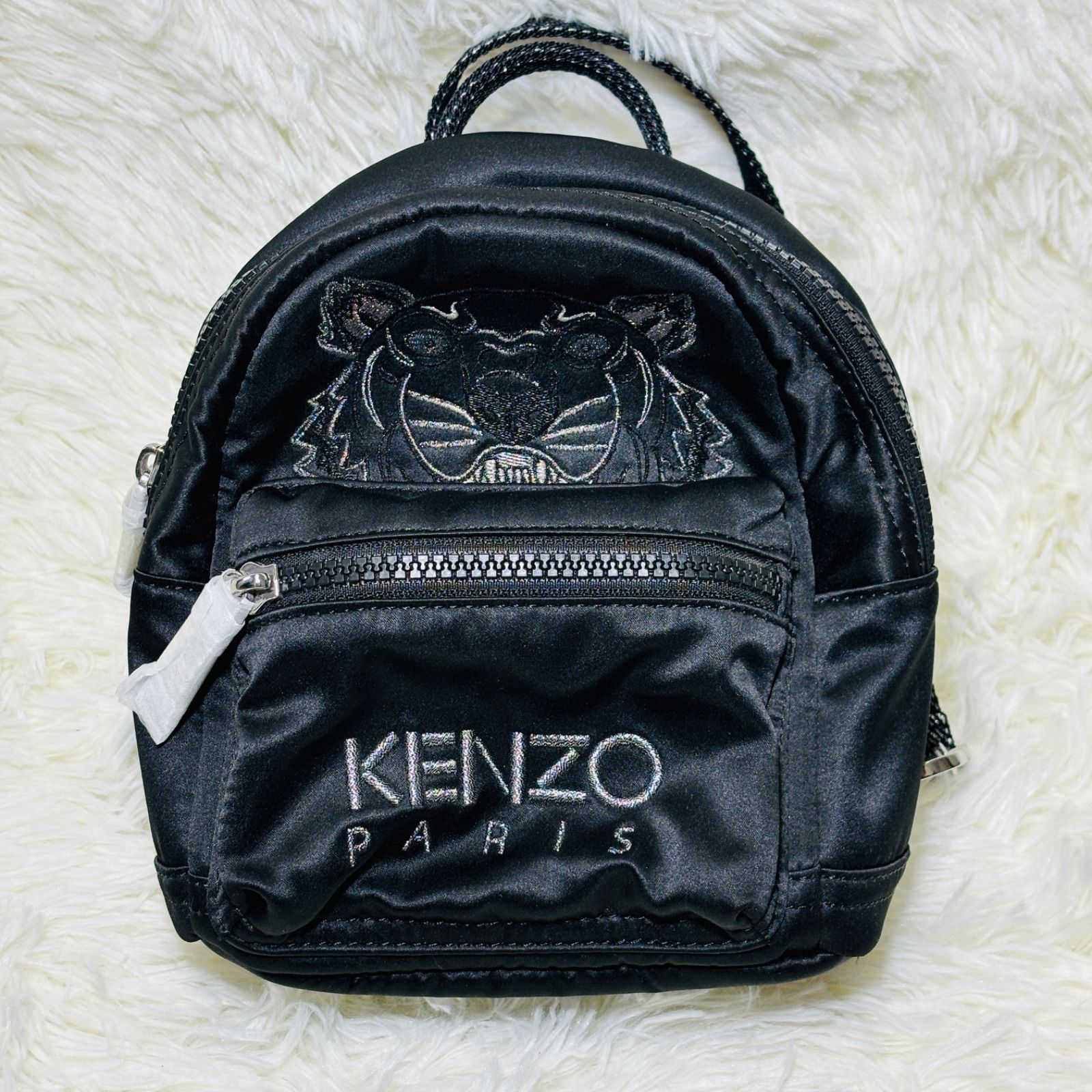 [未使用品]KENZO ケンゾー ミニリュックサック ブラック タイガー 刺繍 ナイロン バックパック デイパック 肩掛け クロスボディ ショルダー 3way - メルカリ