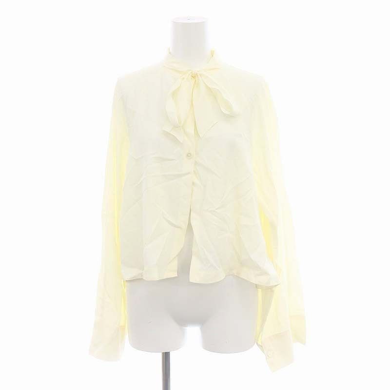 デプレ DES PRES トゥモローランド 23AW ドライポプリン クロップドラグランブラウス 長袖 ボウタイ F アイボリー 22-01-34-01008 /AT OS - メルカリ