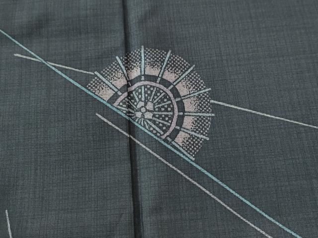 平和屋着物○訪問着 本場染大島紬 作家物 番傘 正絹 逸品 CAAW7209yc