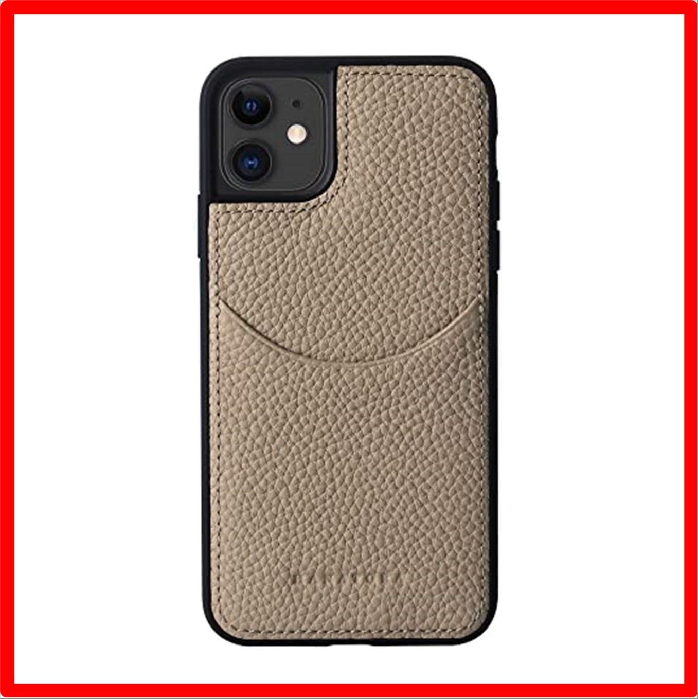 【送料無料】 iPhone11_グレージュ [HANATORA] iPhone11 本革ケース シュリンクカーフレザー カードポケット 耐衝撃 ハンドメイド ギ - メルカリ