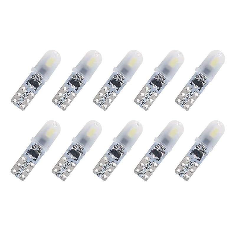 NAKOBO T5 74 73 2723 2721 W3W LEDバルブ 2SMD 3020チップ 自動車用メーター球 パネル球 インジケータ ...