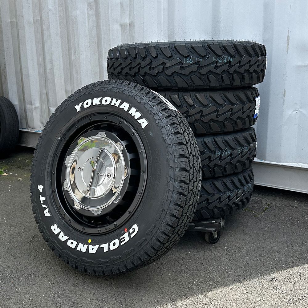 ジムニー Jimny JB23 JB22 JB64 JA11 JA12 16インチ LEXXEL SwaGGer スワッガー ヨコハマ ジオランダー G018 A/T4 185/85R16 ...