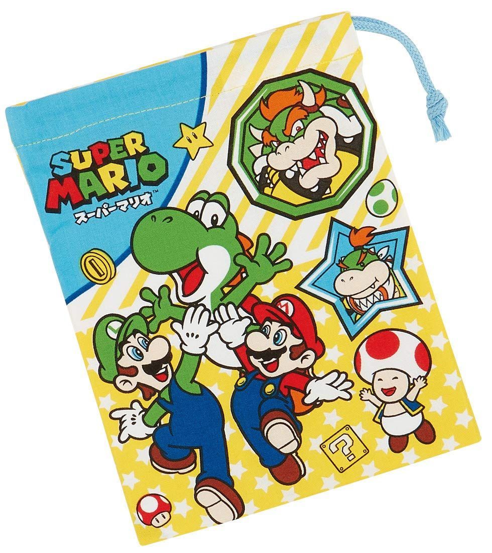 【即日発送】21x15㎝マチ付き コップ袋 スーパーマリオ 男の子 お弁当 日本製 スケーター(Skater) KB62-A - メルカリ