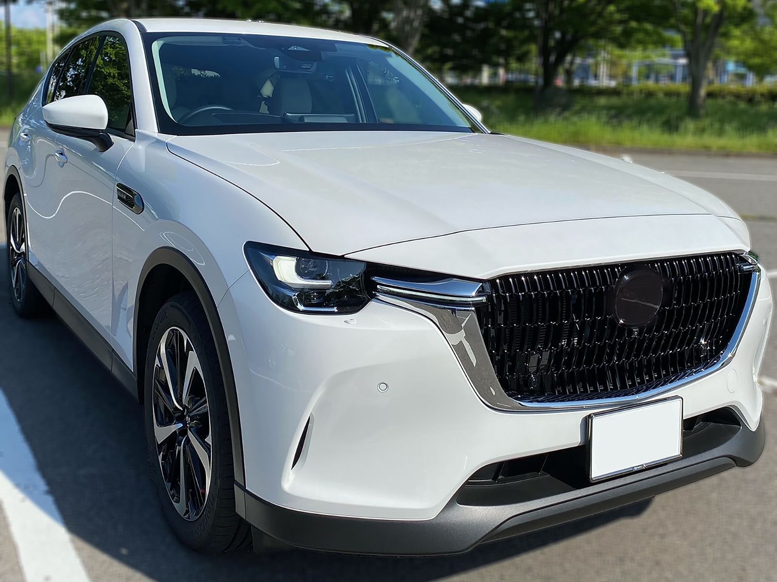 Tint+カット済み エンブレム スモークフィルム(ブラックスモーク5％) CX-60 KH3P/KH5P/KH3R3P/KH5S3P フロント用 kh cx60 - DCP STORE - メルカリ