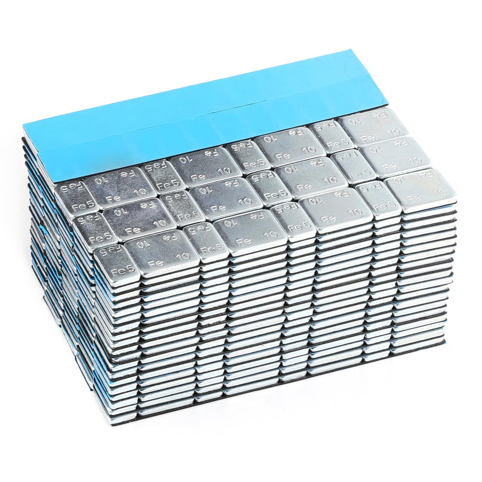 6kg [ 5g 10g刻み ] JiiinMiiin 鉄製 バランスウエイト 6kg [ 5g 10g刻み ] 貼り付けタイプ チェンジャー ホイールバランサー バランス調整 薄型小分け ...