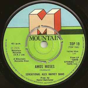 英7” Sensational Alex Harvey Band Amos Moses TOP19 Mountain /00080 - メルカリ