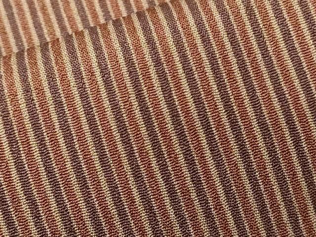 平和屋着物□上質な小紋 斜縞 暈し染め 正絹 逸品 DAAU1554xg